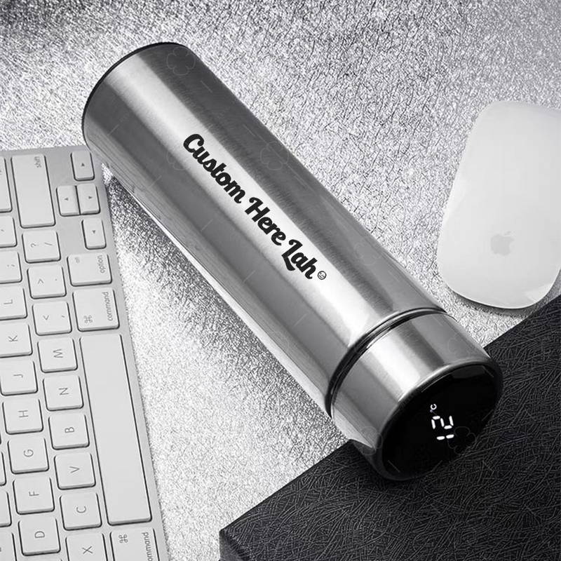 Thermos with LED Temperature Indicator
